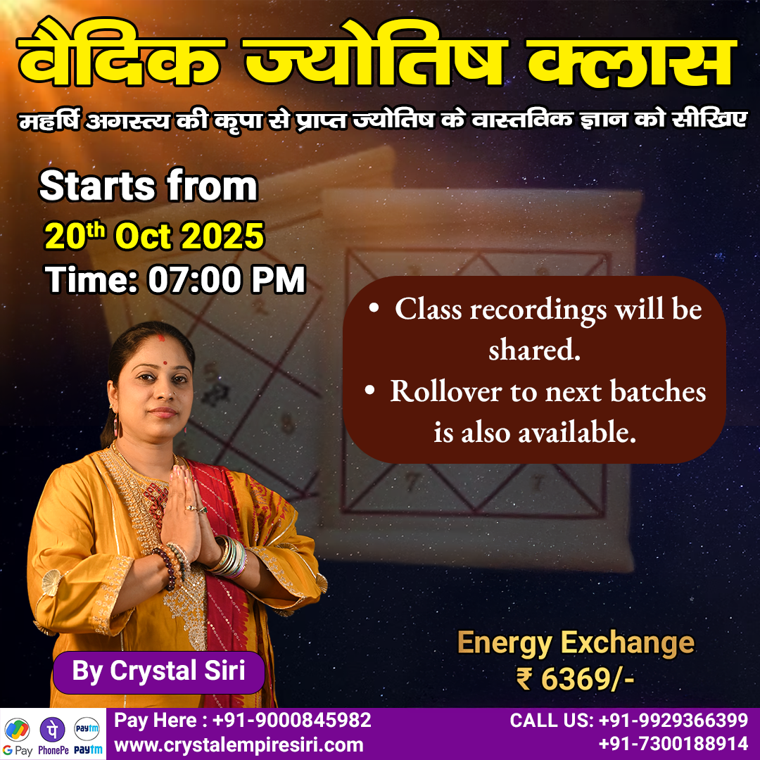Vaidik Jyotish Class – Learn True Astrology with Crystal Siri – Crystal ...