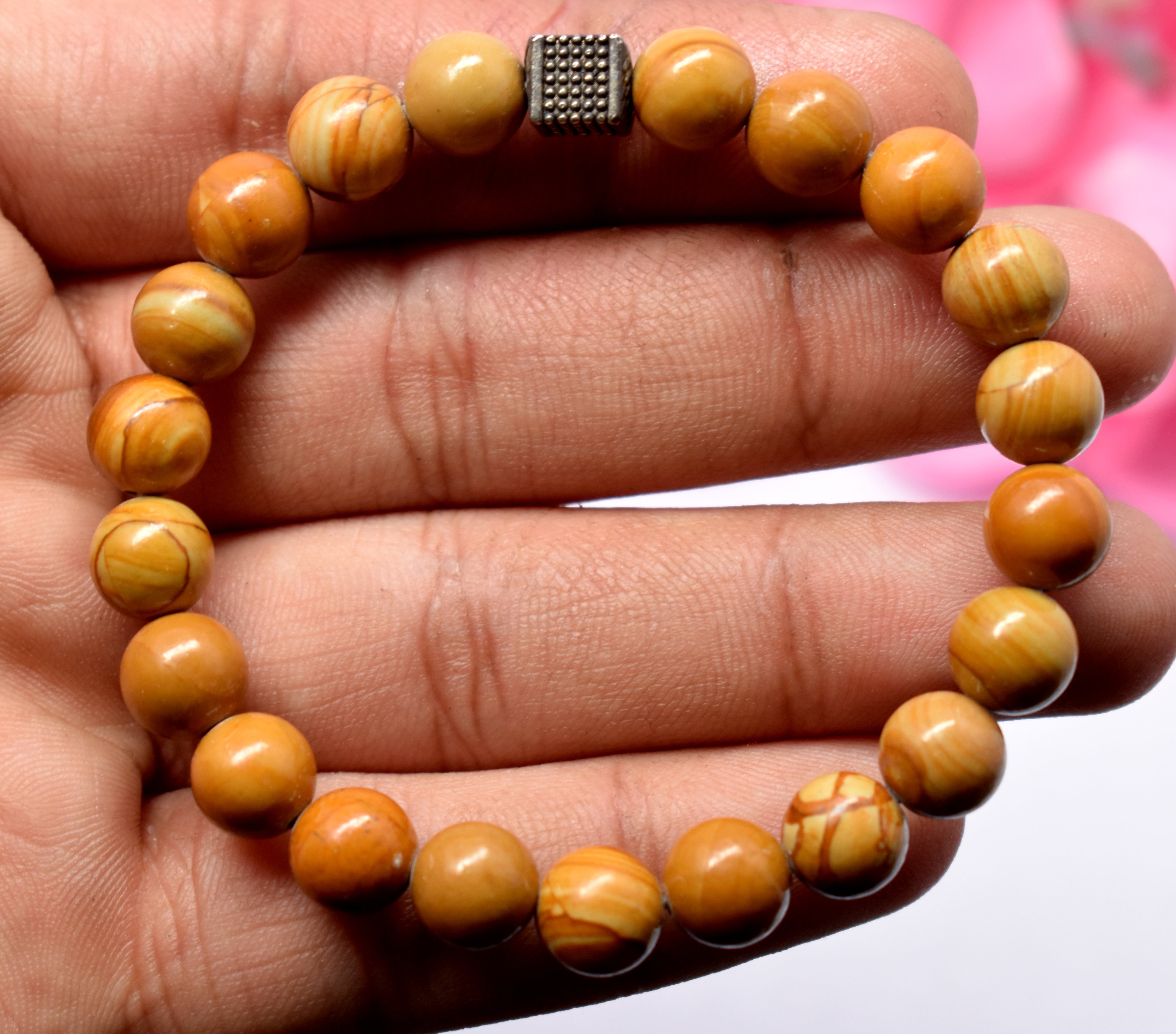 Camel Jasper Adjustable Bracelet – Crystal Empire Siri