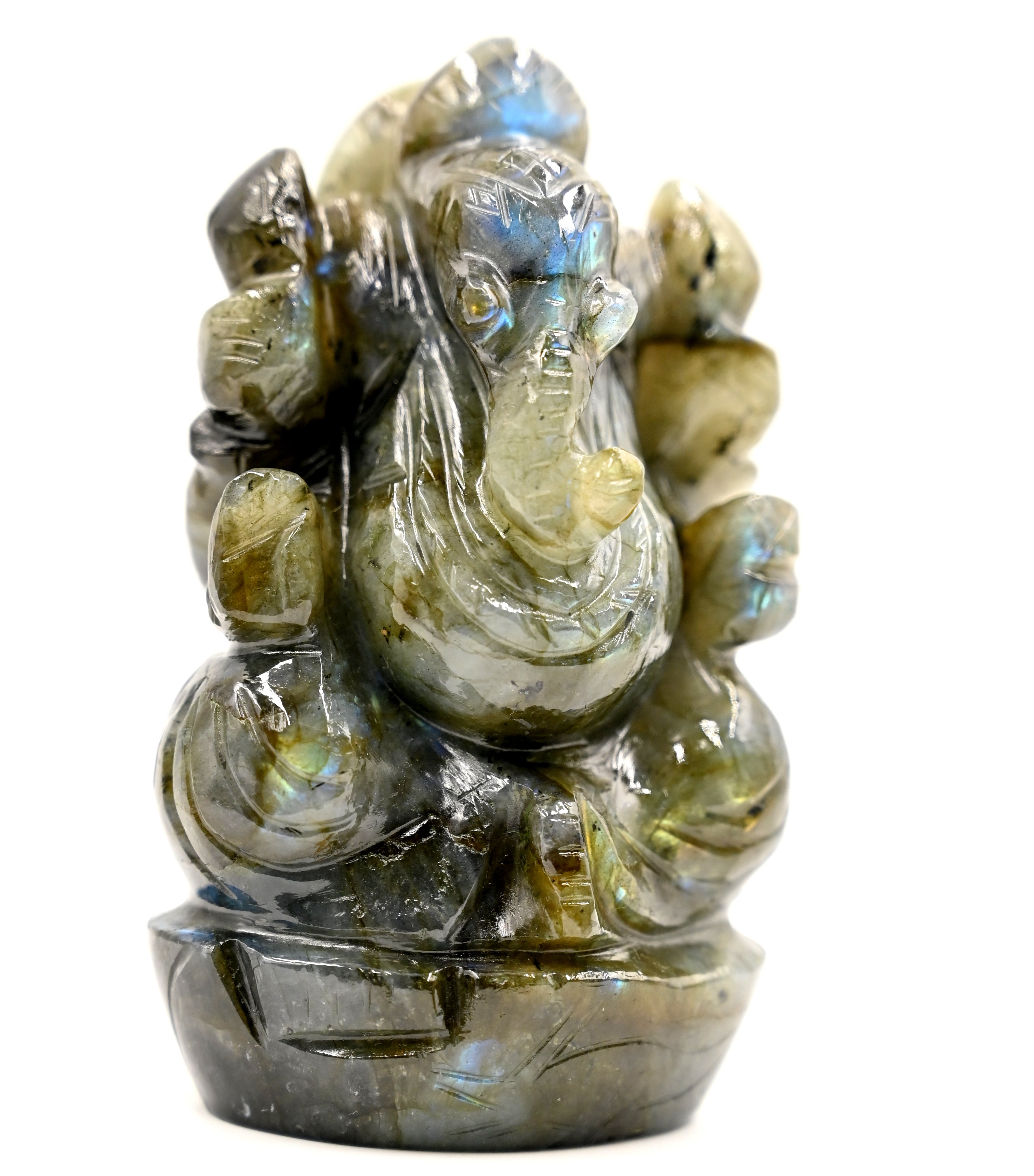 Labradorite Ganesh 326 Gram – Crystal Empire Siri